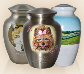 Hand Painted Urns | Hand Painted Burial Urns | Une Belle Vie Une Belle ...